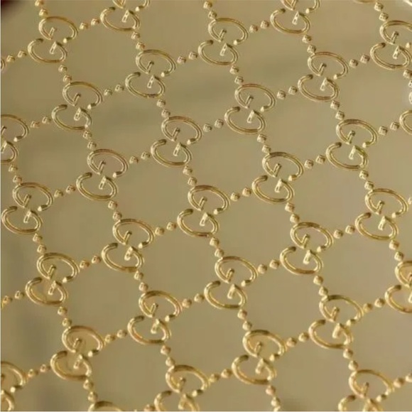 Gucci | Makeup | New Gucci Gold Monogram Pocket Compact Mirror | Poshmark